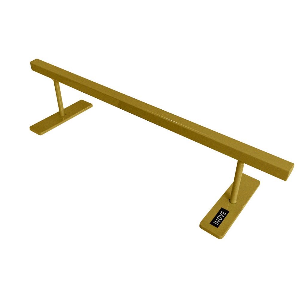 Iron Rail Round Square Golden Inove - Fingerboards, Mini Skate, Rails